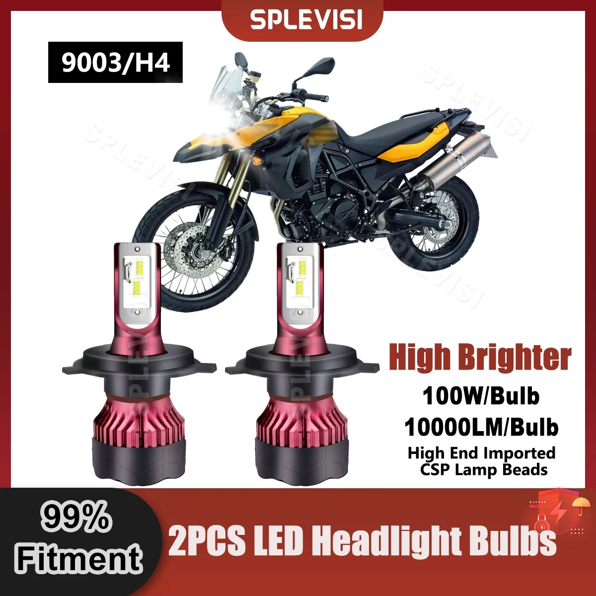 2PCS-CSP-Chip-Bulbs-LED-Headlight-20000LM-200W-For-KTM-990-Super-Duke-R ...