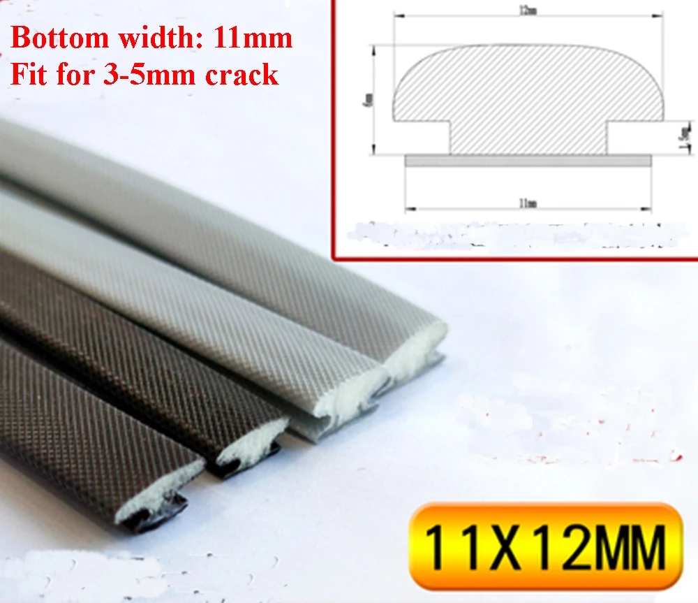 5m Grey Color Sealing Strip Slot Type I Type 11x12mm Soundproof Foam ...