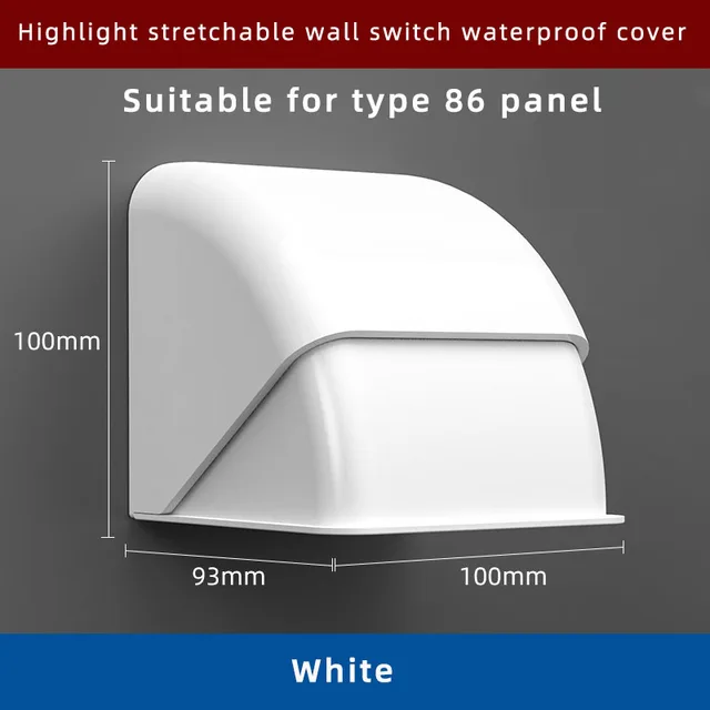 Type 86 wall switch waterproof cover raised foldable stretch charging ...