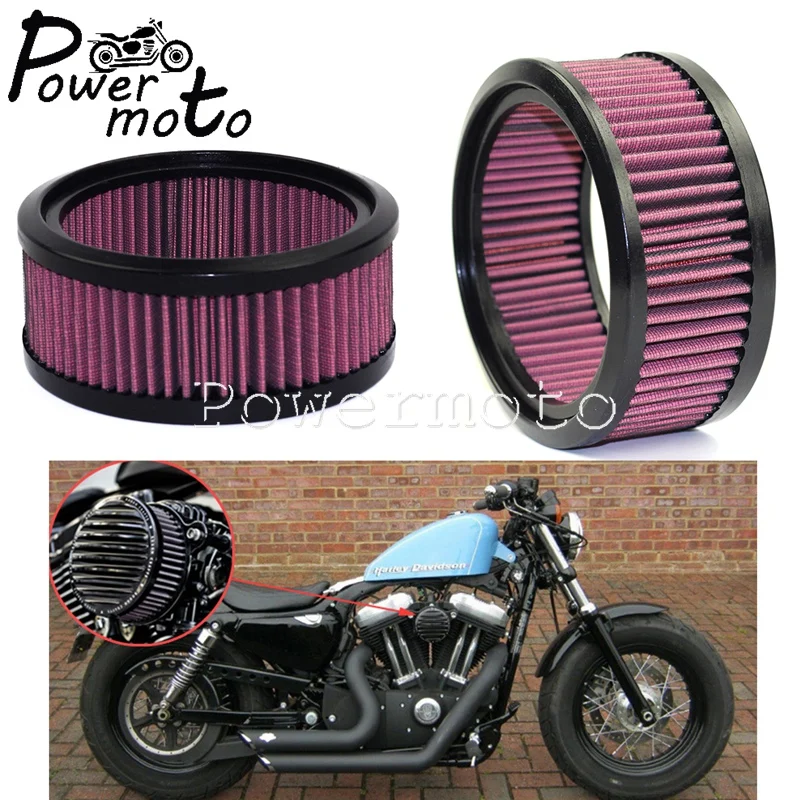 Motorcycle-Turbine-Spike-Air-Intakes-Air-Inflow-Filter-High-Flow-Air ...