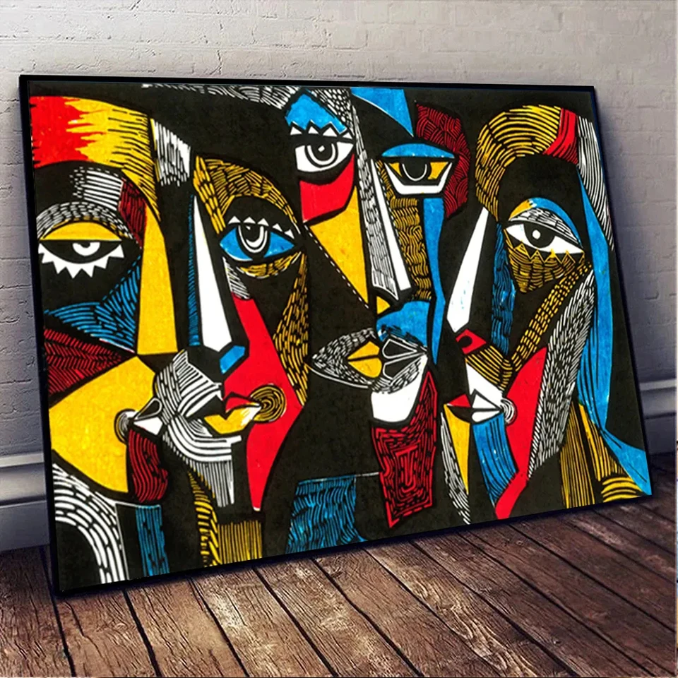 Diamond-Painting-Picasso-Colorful-Abstract-Faces-Poster-Full-Diamond ...