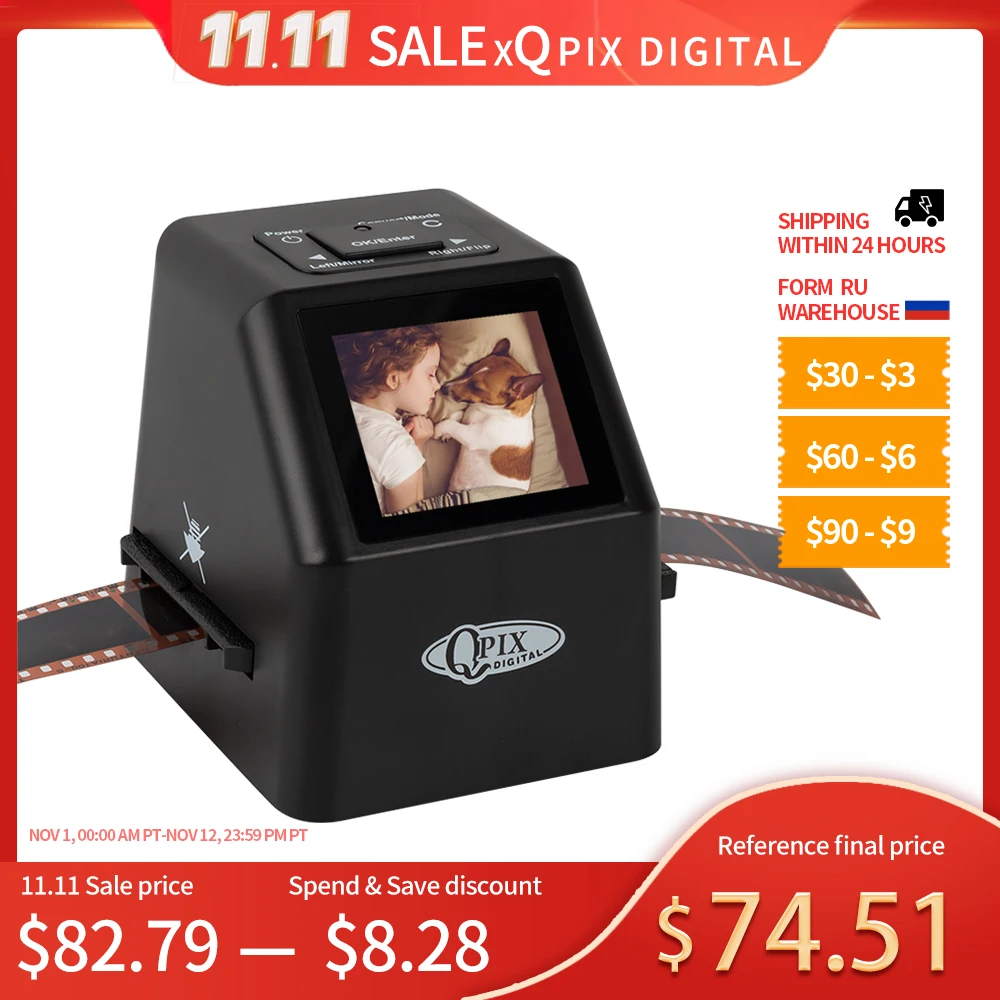 Protable 22mp Negative Film Scanner 35mm Slide Film Converter Photo ...