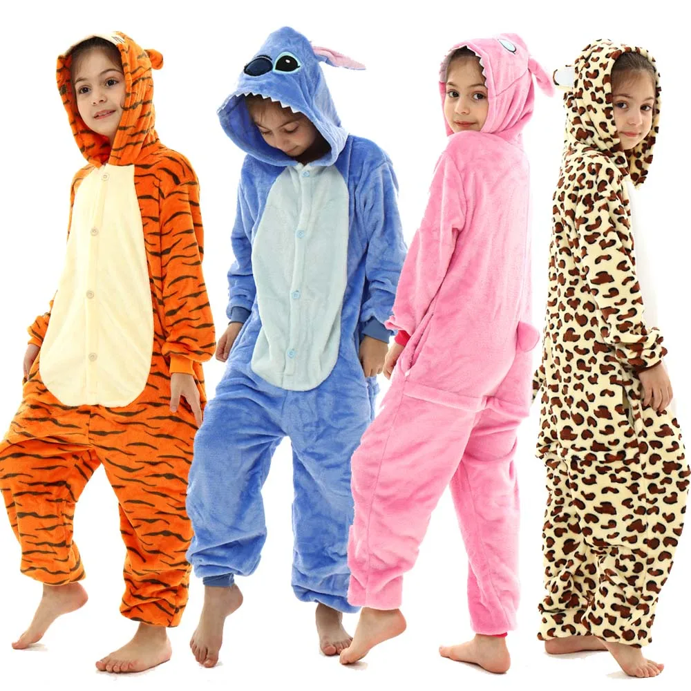 Warm Winter Child Pajamas Jumpsuit | Child Girl Pajamas Jumpsuit - New ...