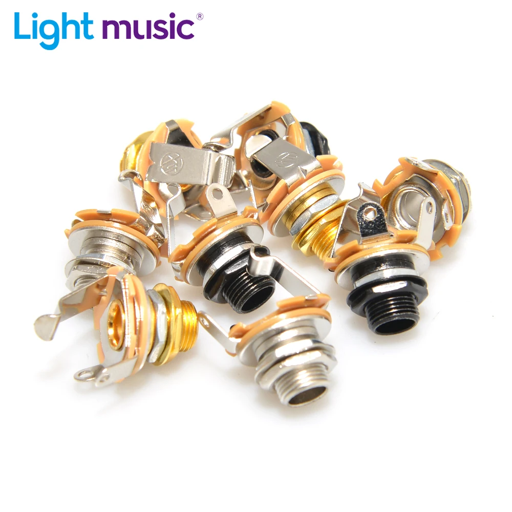 10pcs Electric Guitar Input Jack For Electric Guitar & Bass Guitar 1/4 ...