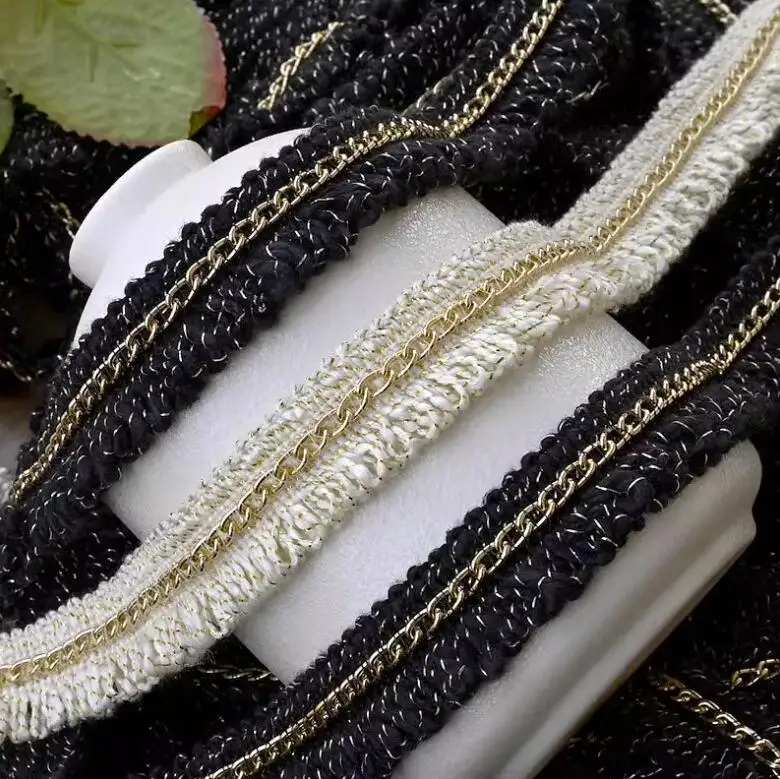 5-meters-2cm-0-78-wide-black-beige-braid-strap-child-doll-clothes-diy ...