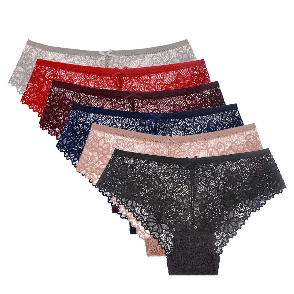 5-PCS-Set-Mesh-Briefs-M-2XL-Lace-Panties-Sexy-Transparent-Underwear-Low ...