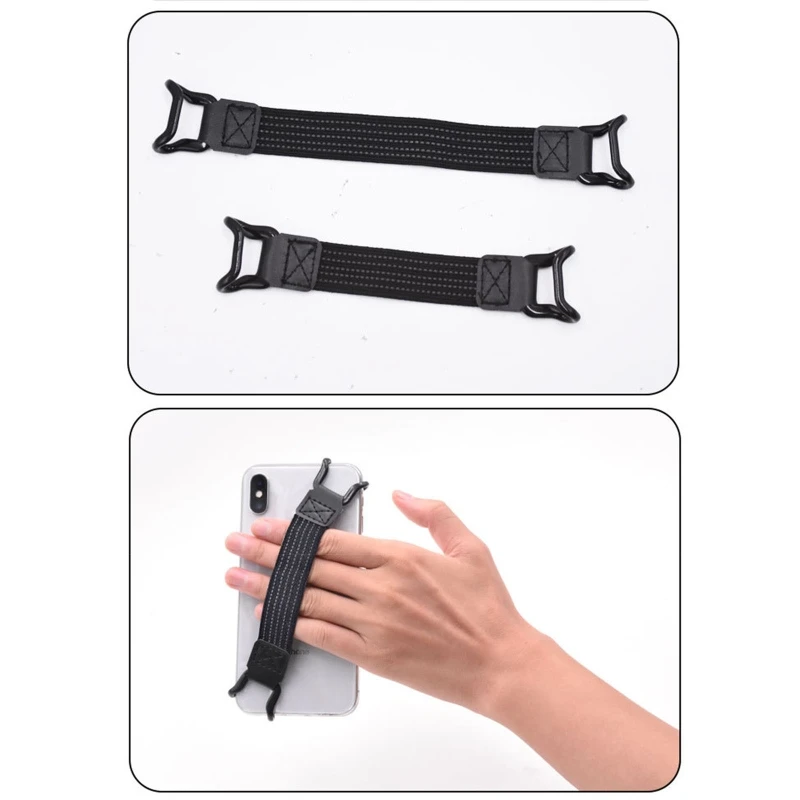 Universal Security Hand Strap Holder One-handed Operate Finger Grip PU ...