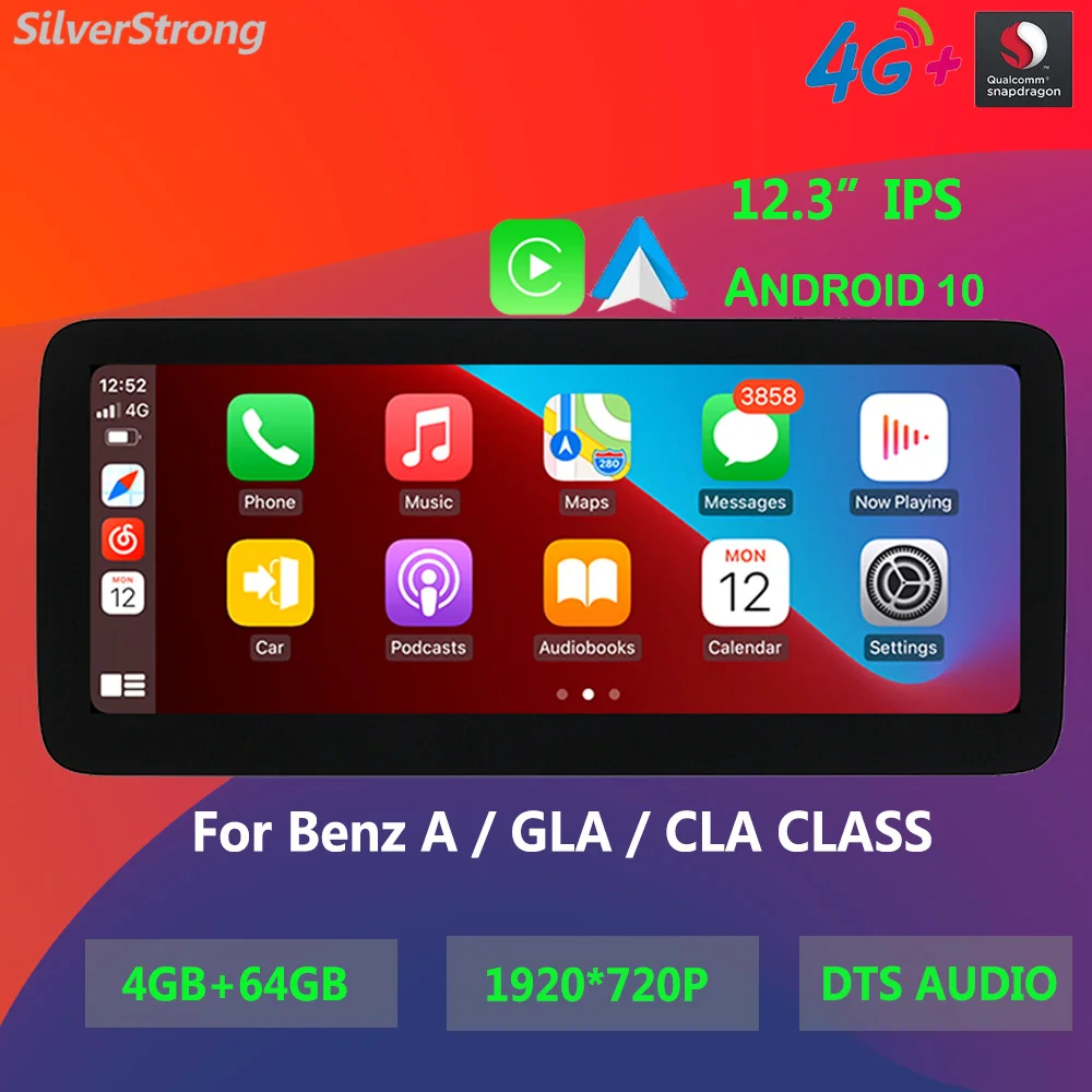 Coche 12,3 "Android para Mercedes A160 A180 GLA W176 X117 X156 2013 ...