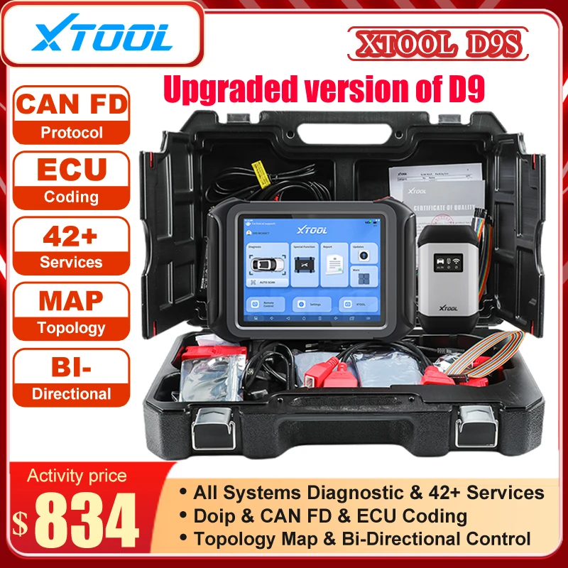 XTOOL-D9S-Auto-Diagnostic-tools-Topology-Map-Bi-Directional-Control-ECU ...