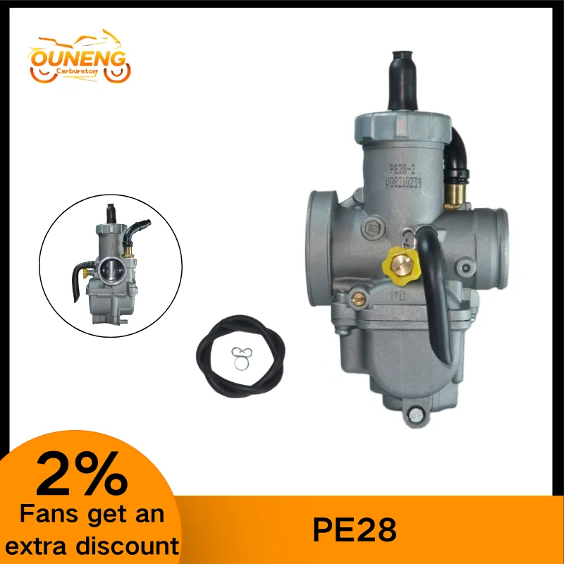 28mm PE28 Motorcycle Carburetor For Keihin NSR PRO NSR150 100CC-250CC ...