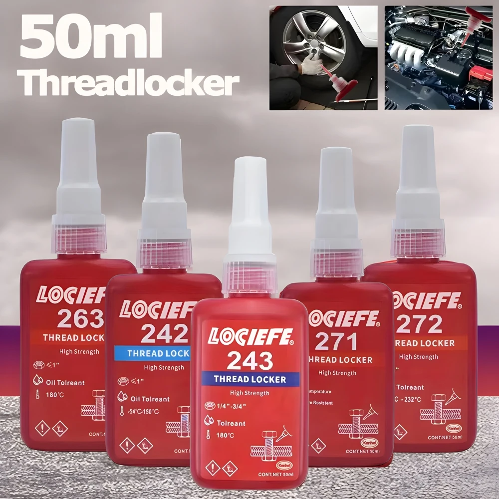 50ML-Threadlocker-222-242-243-262-263-271-272-277-290-Screw-Adhesive ...