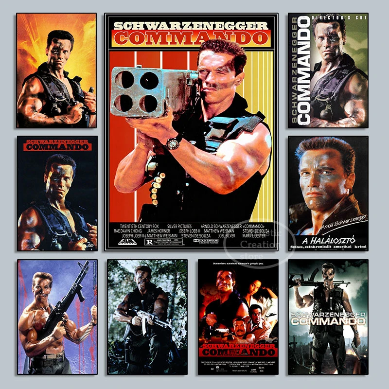 Arnold Schwarzenegger Commando Poster | Poster Arnold Schwarzenegger ...