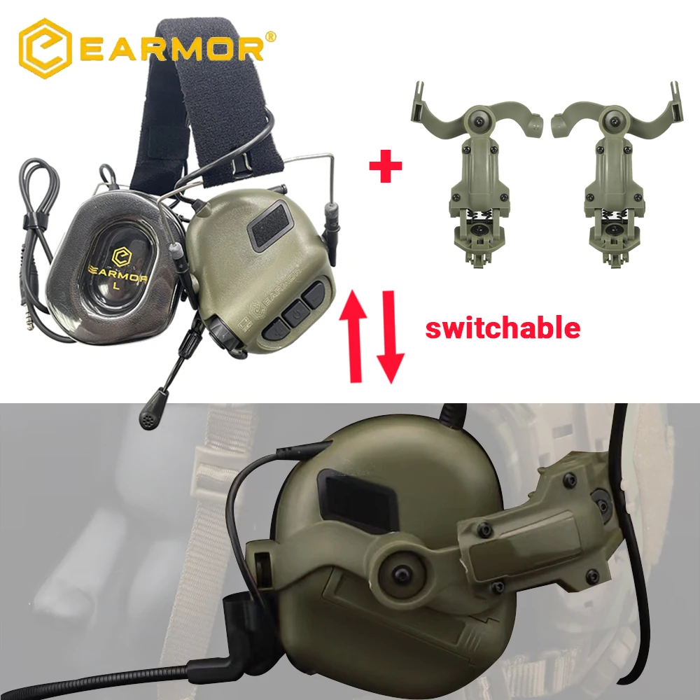 EARMOR-Tactical-Headset-M32-MOD4-Active-Shooter-Earmuffs-Helmet-Headset ...