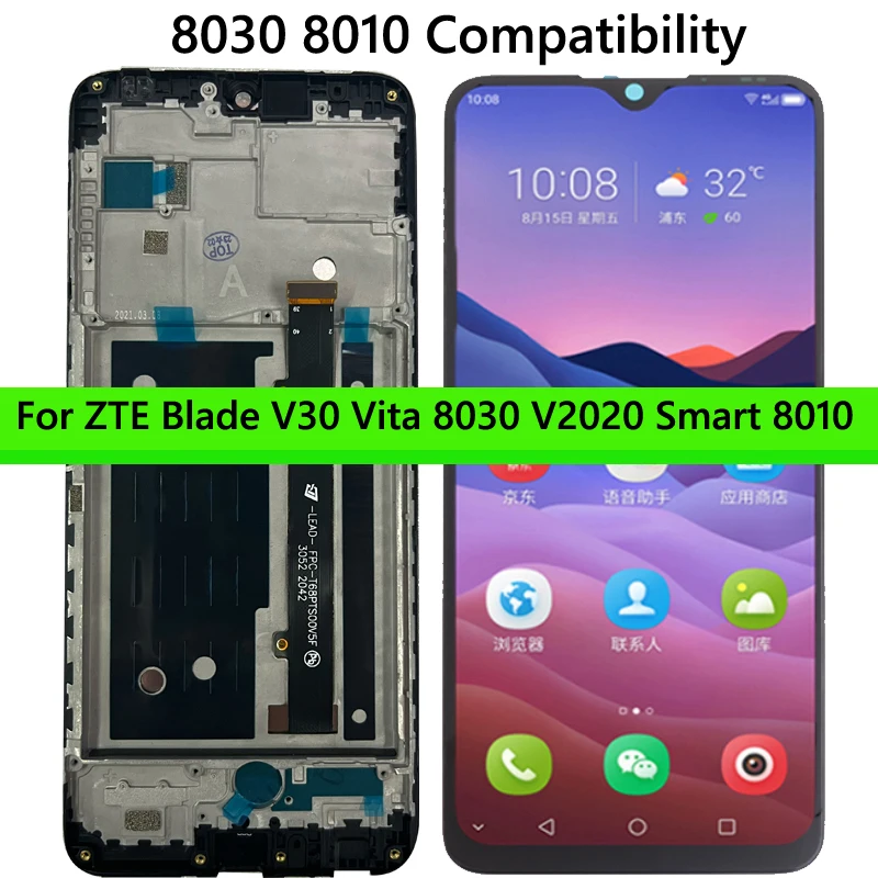 Original-LCD-Display-Pantalla-Replacement-For-ZTE-Blade-V30-Vita-8030 ...