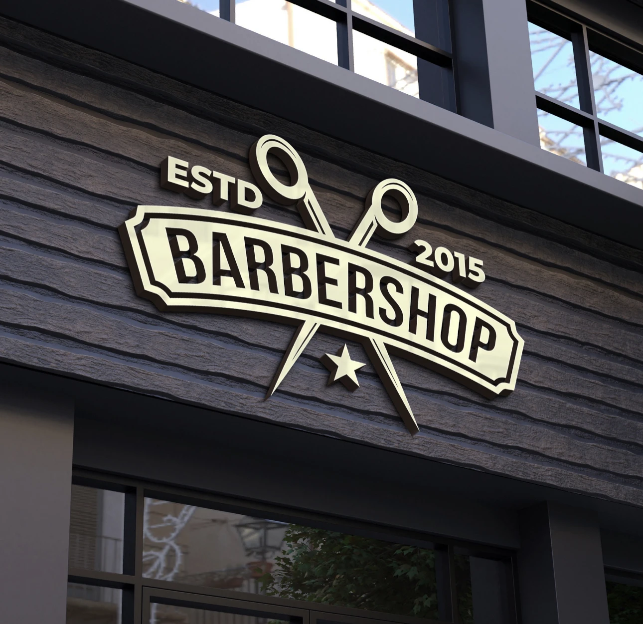 Outdoor Metal Words Barbershop Customize Metal Laser Cut Logo 3D Letter ...