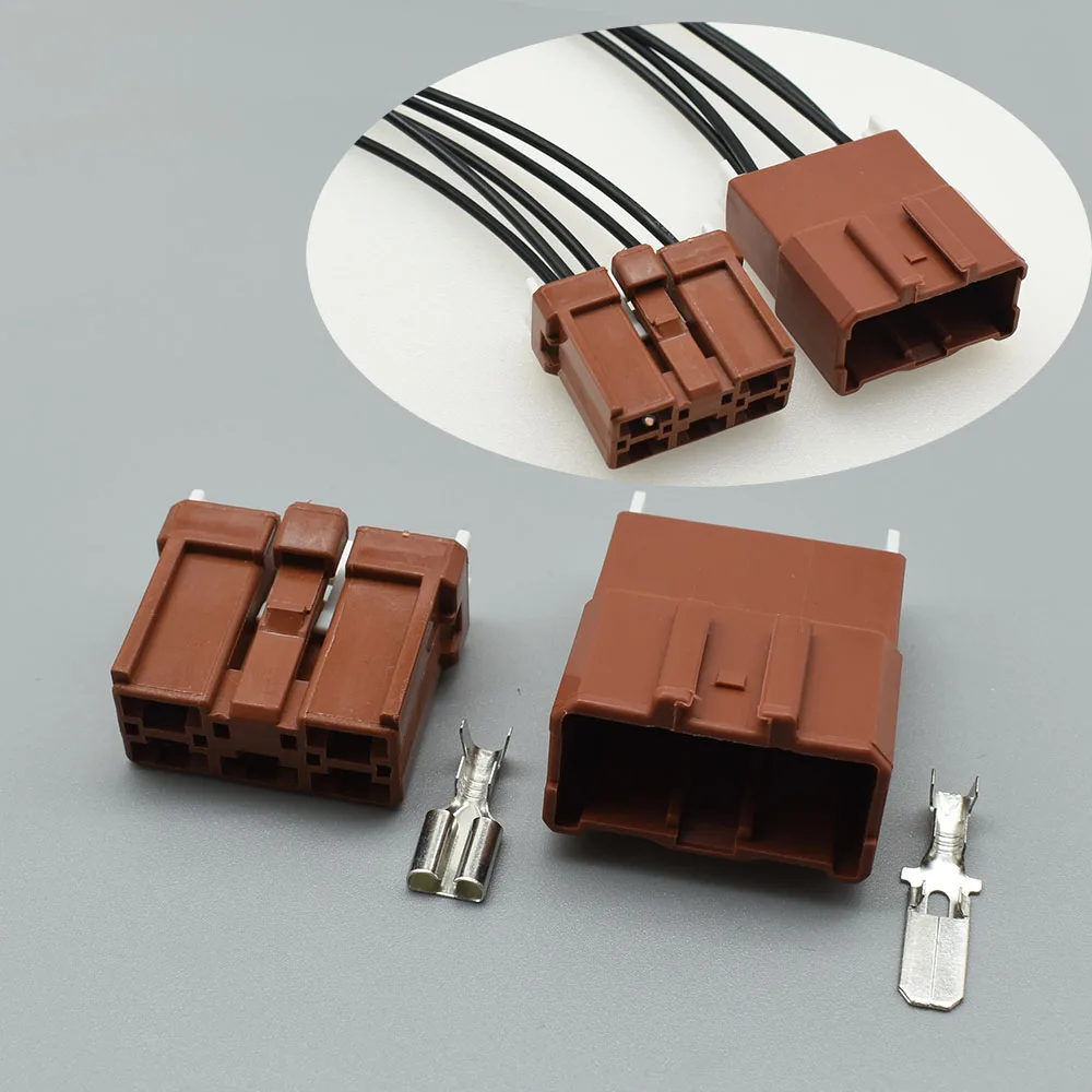 1-Set-5-Pin-Female-Male-6-3mm-Seires-Automotive-Connector-Plug-Wire ...