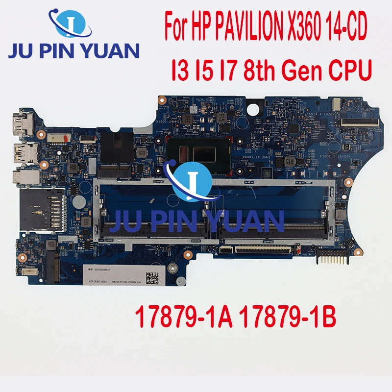 For HP PAVILION X360 14-CD Laptop Motherboard Mainboard 14-CD 17879-1B ...
