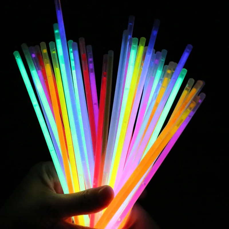 50-100Pcs-Party-Fluorescence-Light-Glow-Sticks-Bracelets-Necklaces-DIY ...