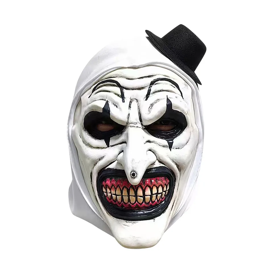 Art The Clown Adult Costume Killer Art The Clown Latex Mask - Terrifier ...