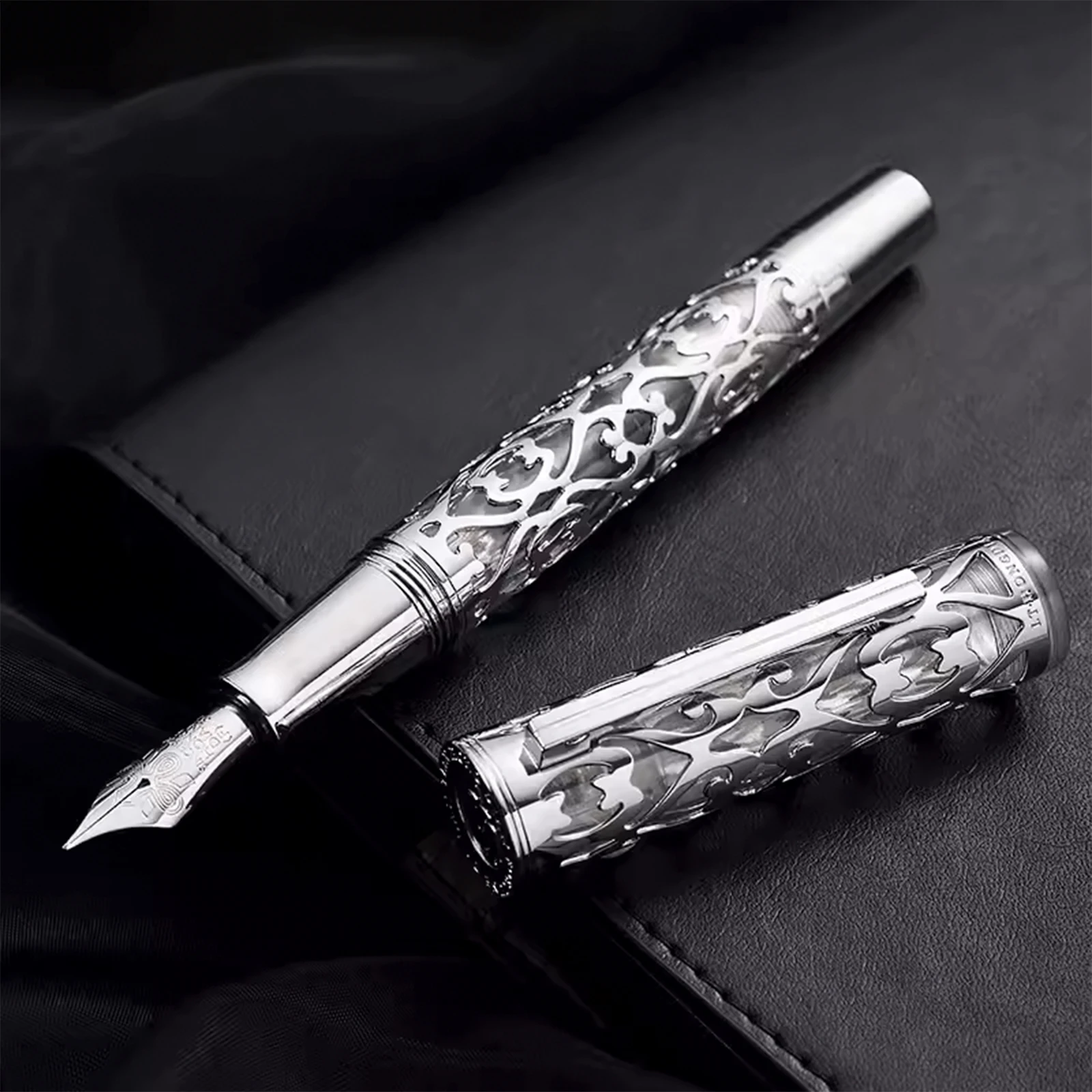 HongDian D1 Fountain Pen with EF/F Soft Iridium Nib Screw Cap Writing ...