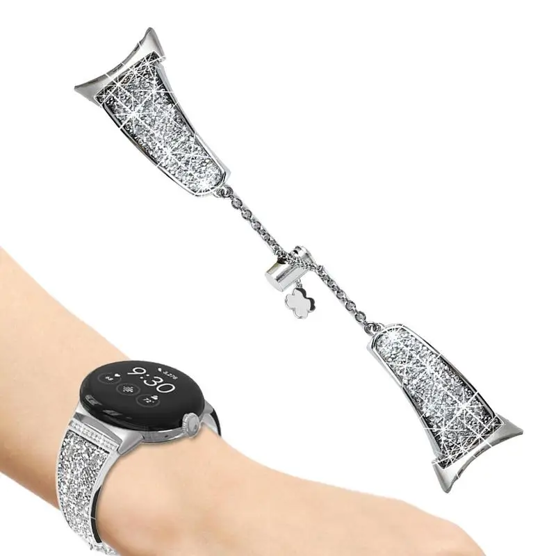 Watchband For Google Pixel Watches Stick Diamond Metal Watch Straps ...