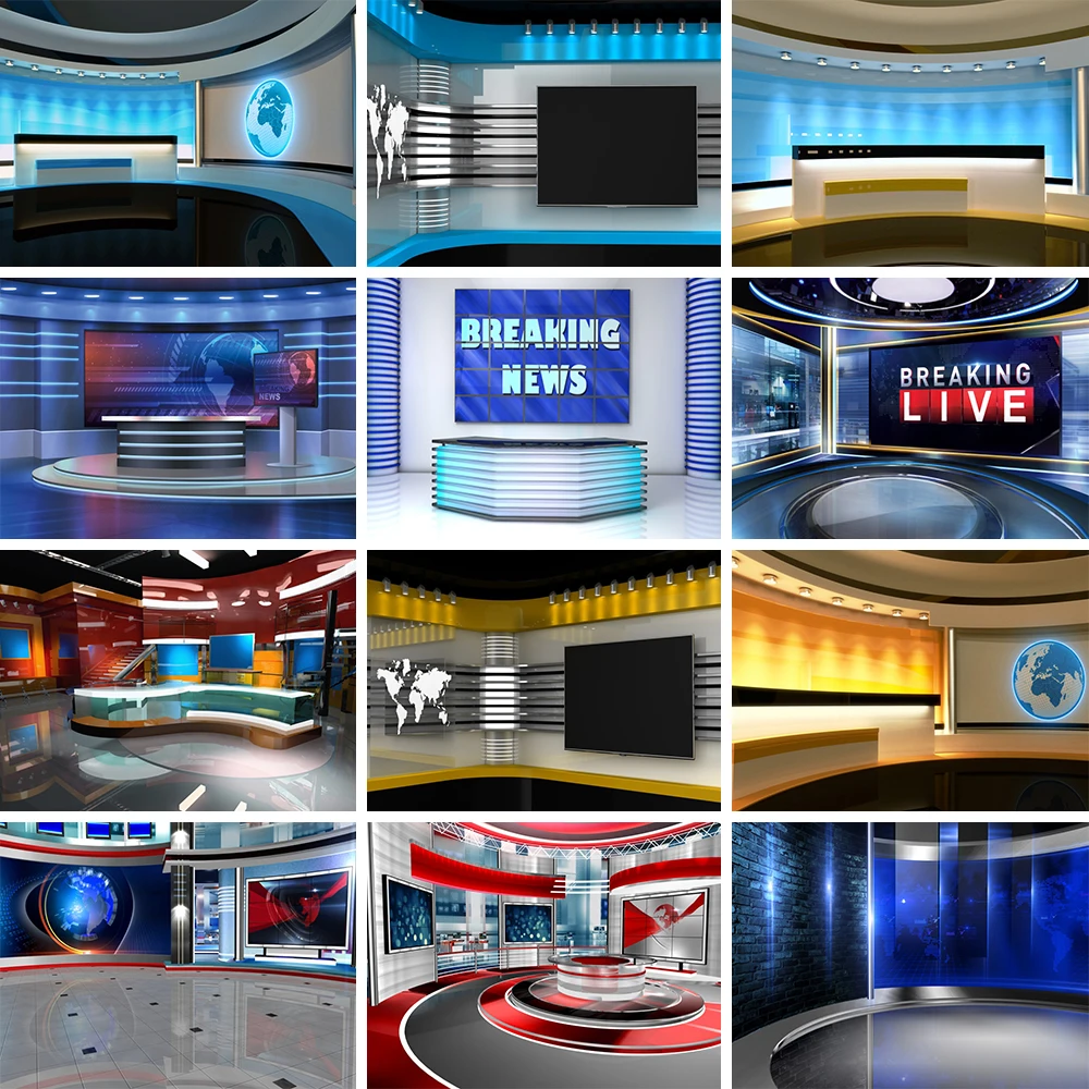 Breaking News Studio Backdrops For Photographers Interior Scene ...