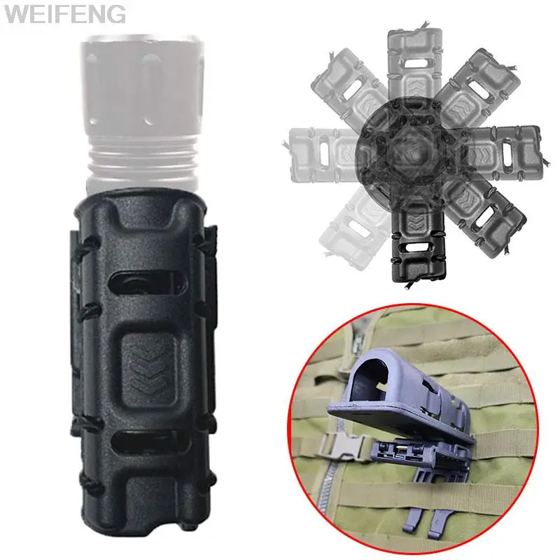 Tactical-Flashlight-Pouch-Torch-Holder-Holster-Quick-Release-Molle-Belt ...