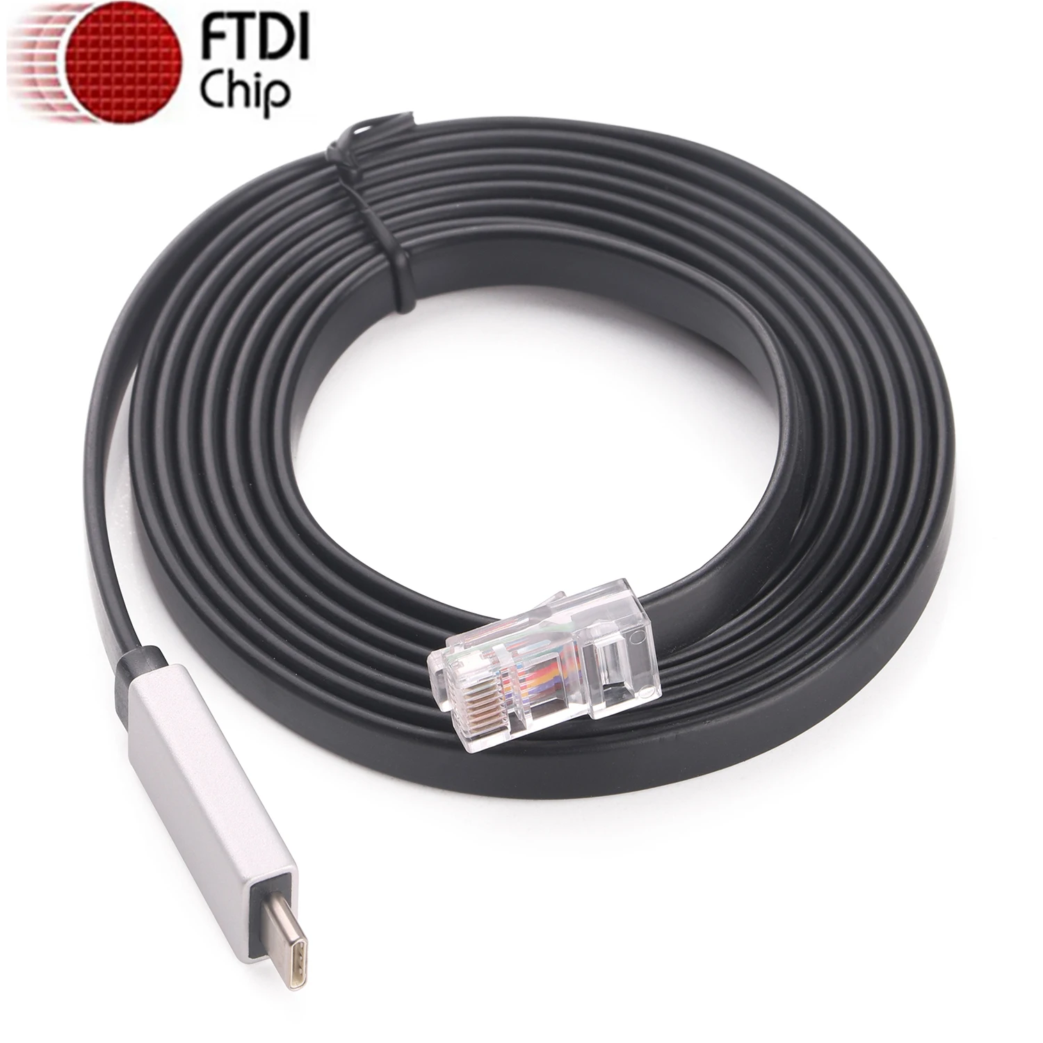 FTDI-USB-Type-C-to-RJ45-Rollover-Cisco-Console-Cable-RS232-Serial ...