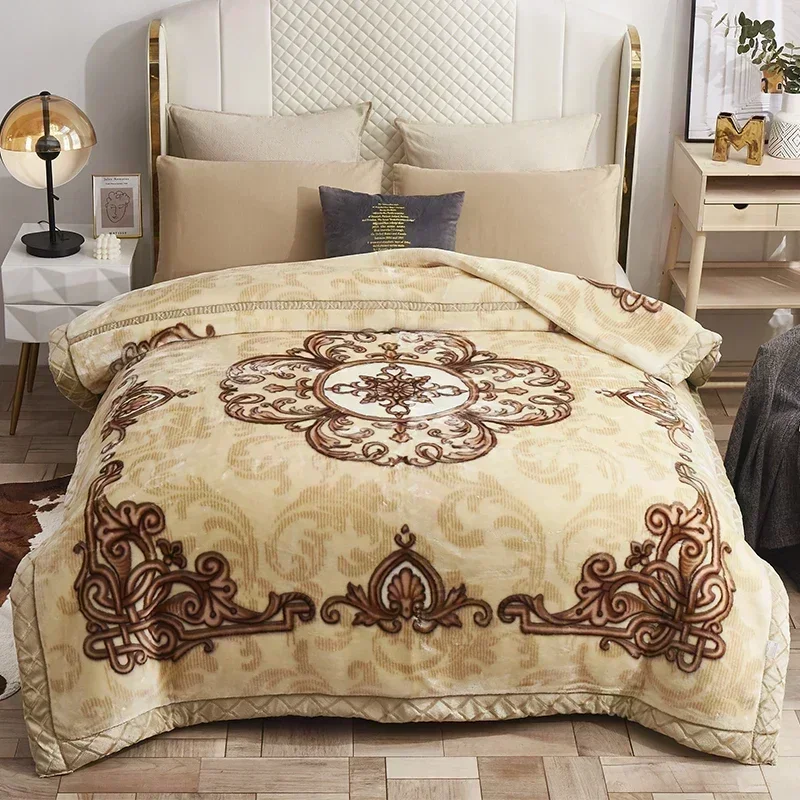 European-Style-Warm-Raschel-Blanket-for-Winter-High-End-Soft-Thicken ...