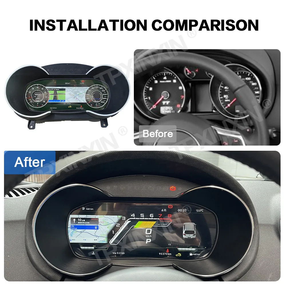 Original-upgrade-Cockpit-dashboard-For-AUDI-TT-2008-2014-car-LCD-speed ...