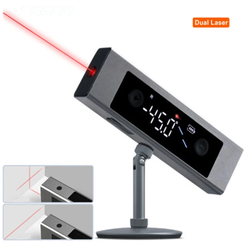 2 In 1 Laser Level Li1 Laser Protractor Digital Inclinometer Angle ...