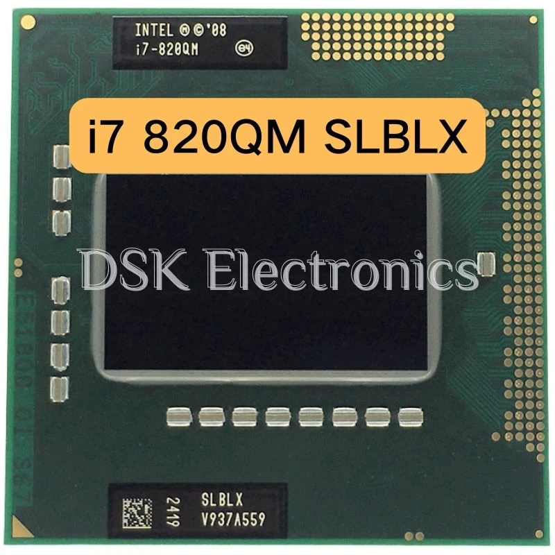 Intel Core i7 820QM i7 820QM SLBLX 1,7 GHz Quad Core CPU Procesador ...