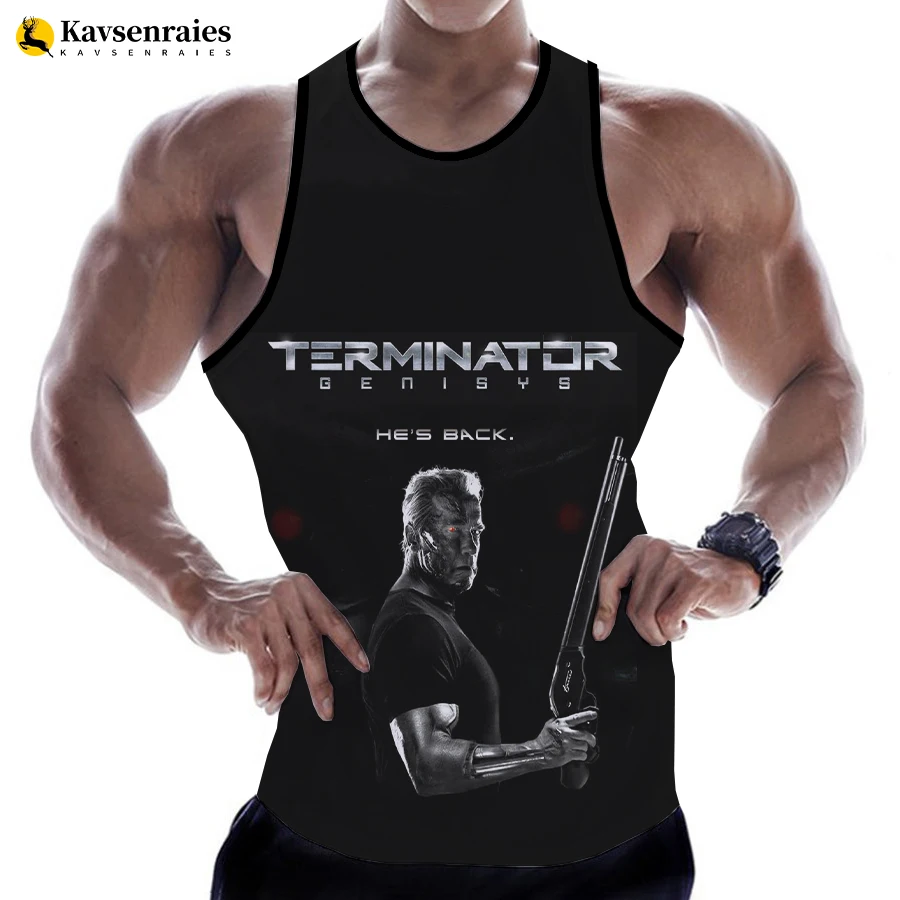 New-Movies-Terminator-2023-Fashion-Summer-Men-Tank-Tops-Sleeveless ...