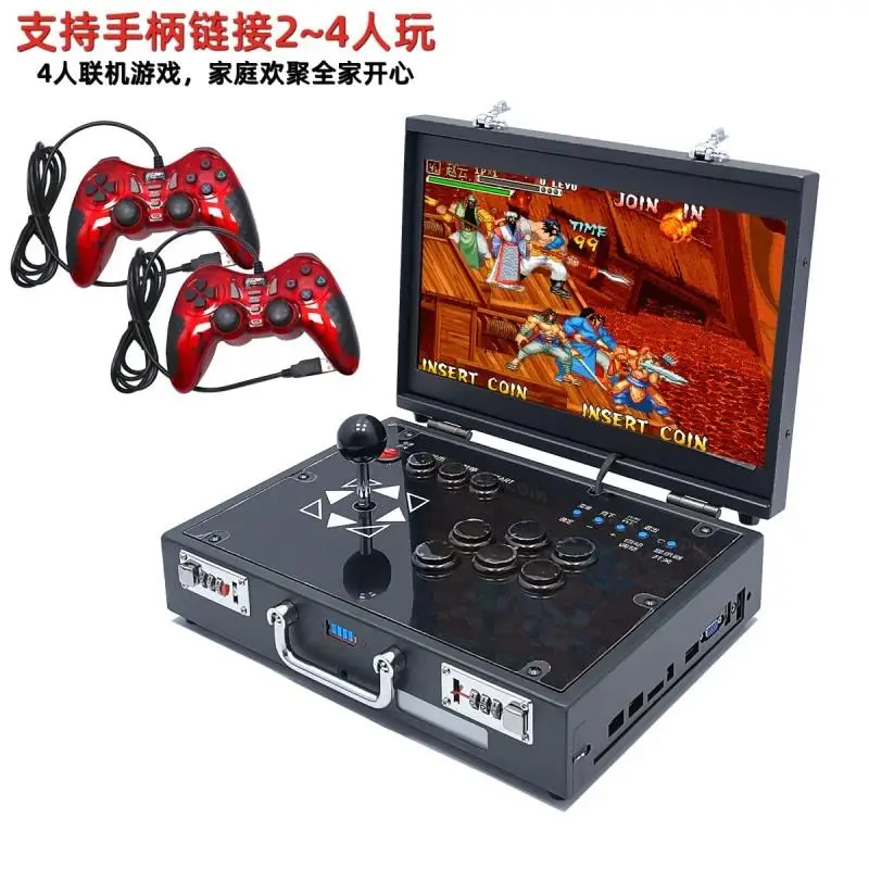 14Inch-Dual-System-Game-Console-Arcade-Home-Fighting-Retro-Joystick ...