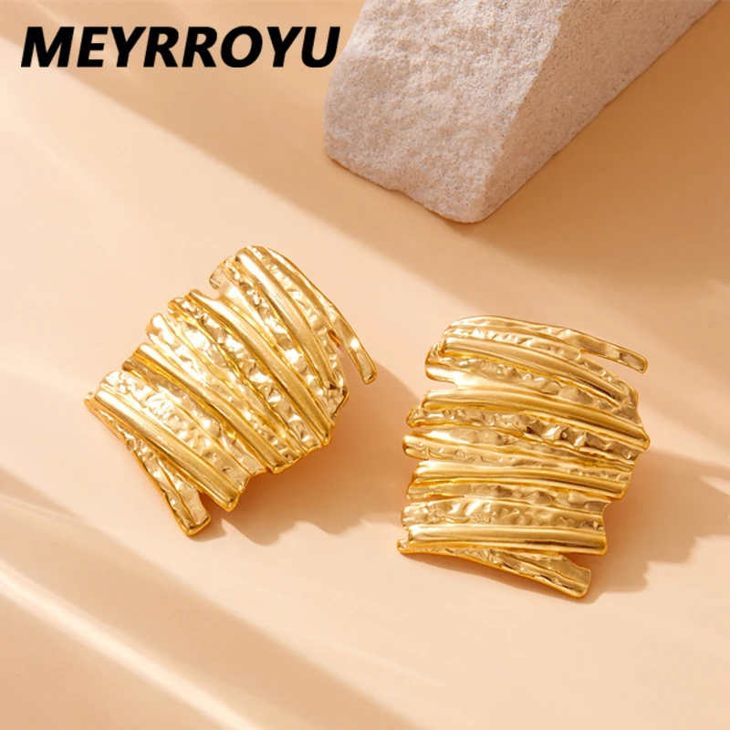 MEYRROYU-316L-Stainless-Steel-Wrinkled-Texture-Irregular-Geometric ...