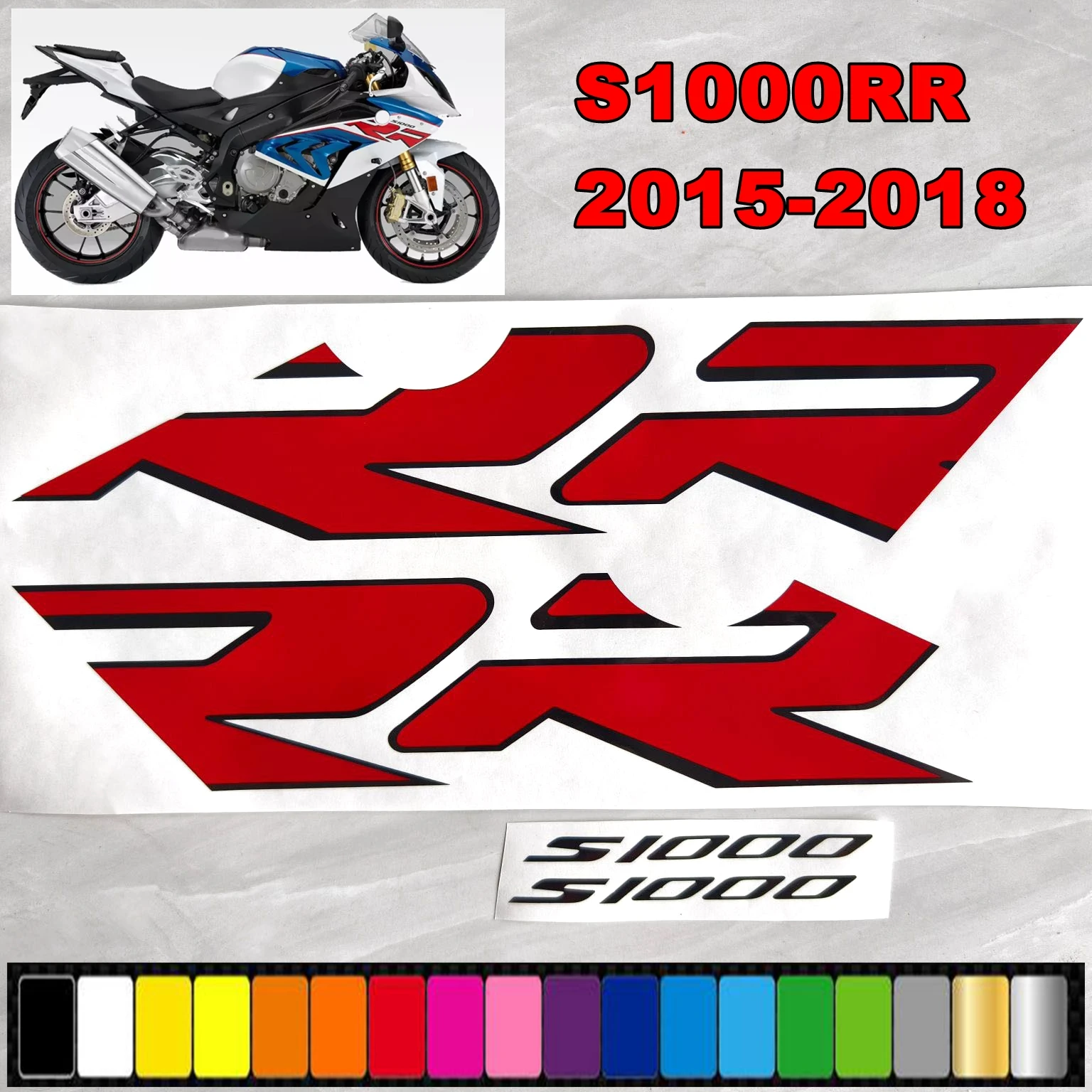 Motorcycle-S1000-RR-Fairings-Sides-Cowl-Stickers-Bodywork-Kit-Panel ...