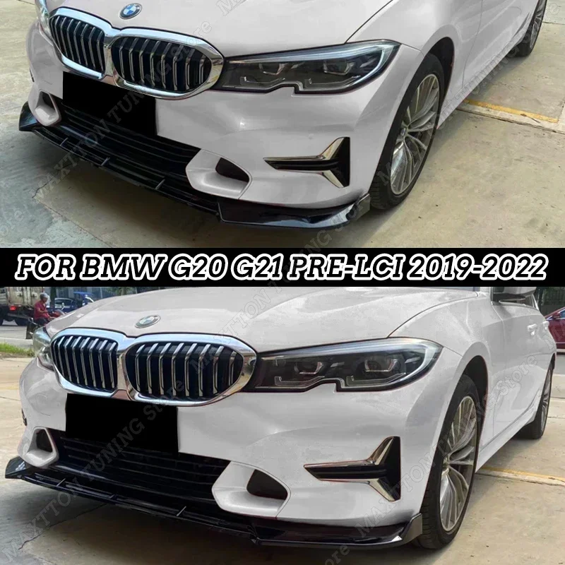 For-BMW-3-Series-G20-G21-318i-320d-Pre-Lci-2019-2022-Front-Bumper-Lip ...