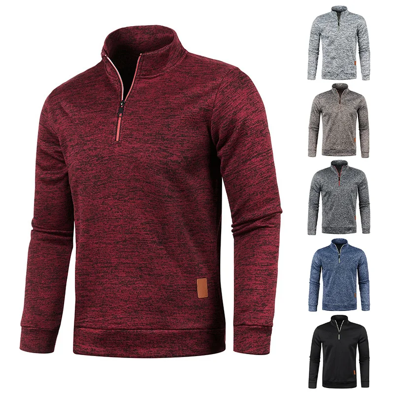 Winter Long Sleeve Zipper Sport Shirt Men Fitness Gym Shirts Men's ...