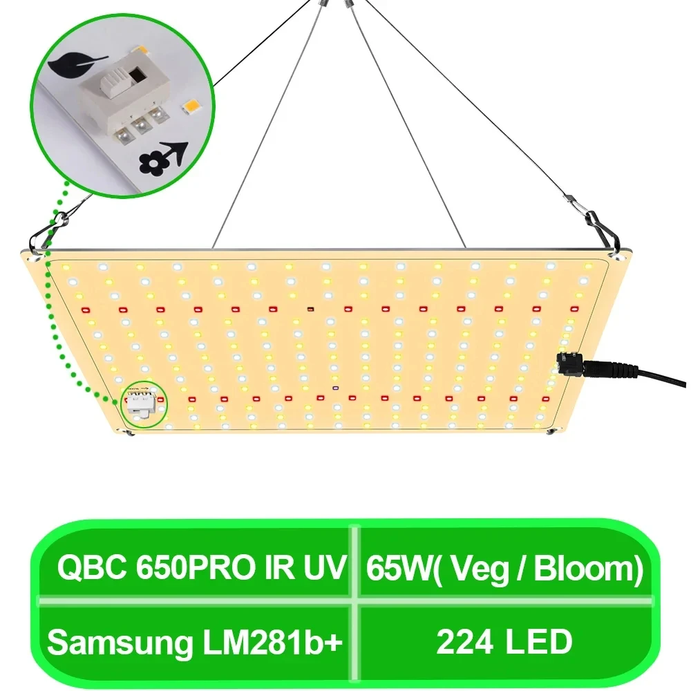 65W-Samsung-LM281B-Full-Spectrum-LED-Grow-Light-Dimmable-Ultra-thin-EU ...