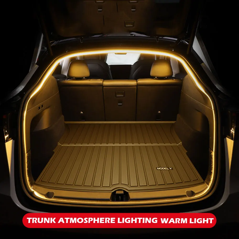 For Tesla Model Y 3 Universal 12V Frunk Brighten LED Strip Modified ...