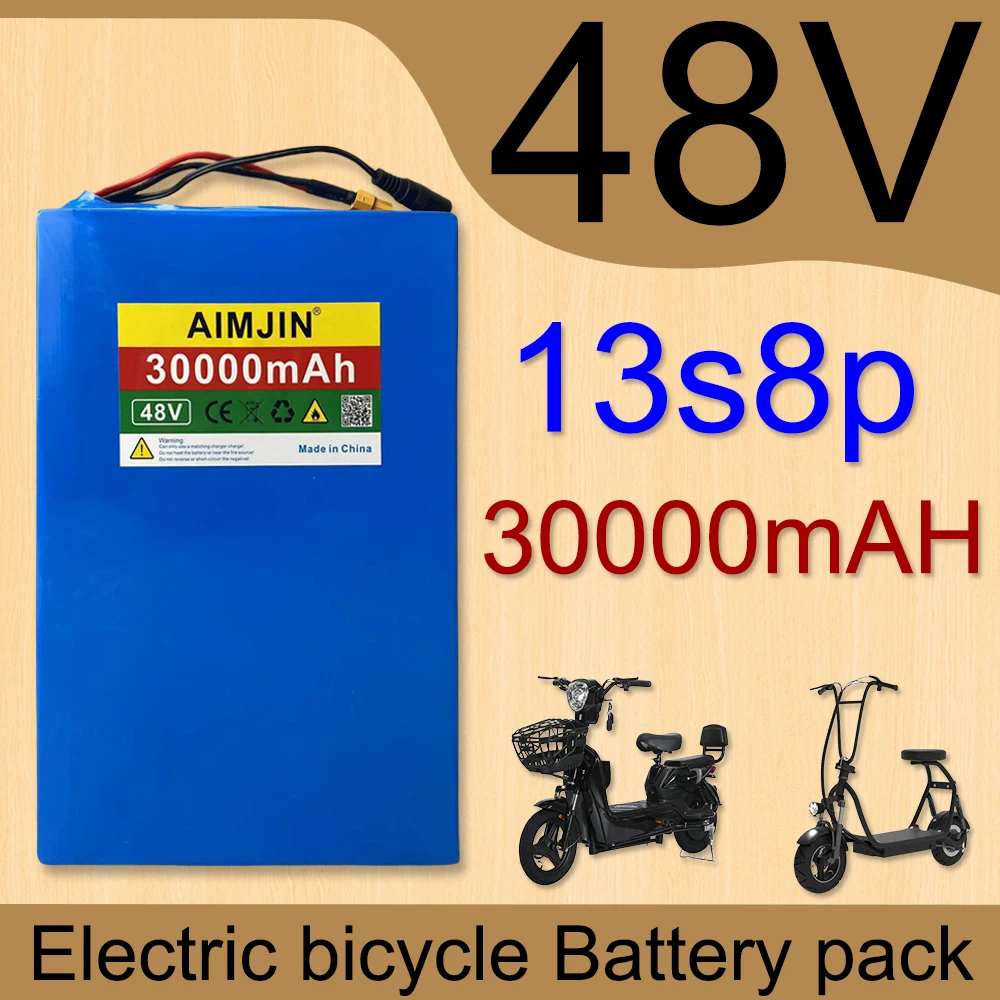Battery-48V-30Ah-rechargeable-lithium-battery-13S8P-battery-pack ...