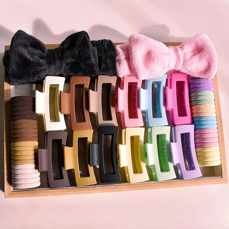 16-Piece Women's SPA Headband Combination Set Powdery Multicolor Soft ...