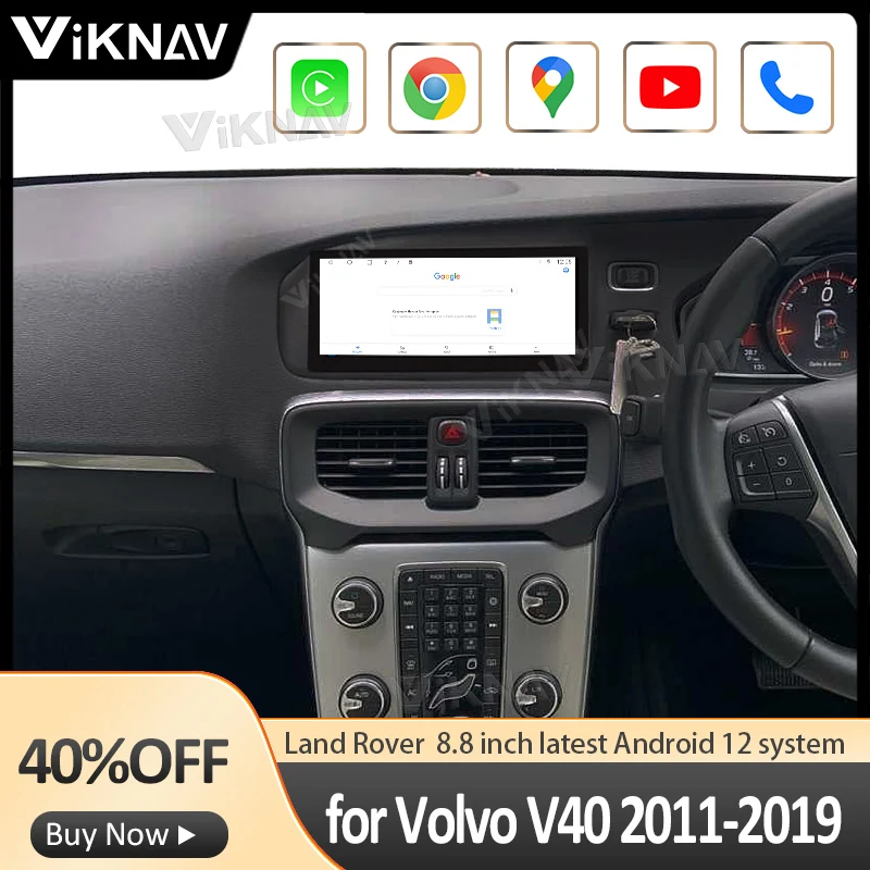 Touch-Screen-Car-GPS-Navigation-For-Volvo-V40-2011-2019-Android-Auto ...