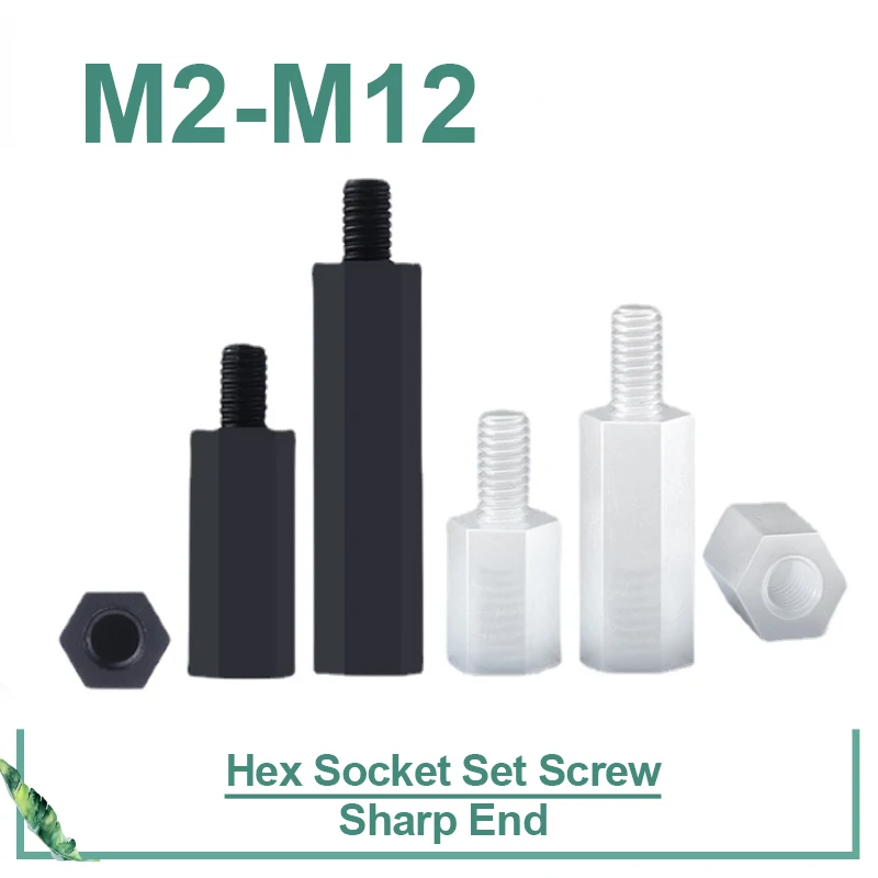 20-50pack-Male-to-Female-White-Black-PCB-Nylon-Standoff-Spacer-M2-M2-5 ...