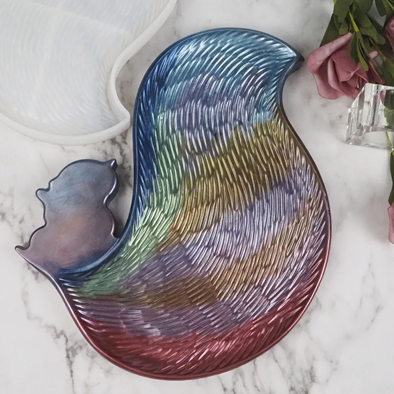 Squirrel Tray Clay Silicone Mold DIY Craft Jewelry Storage Home ...