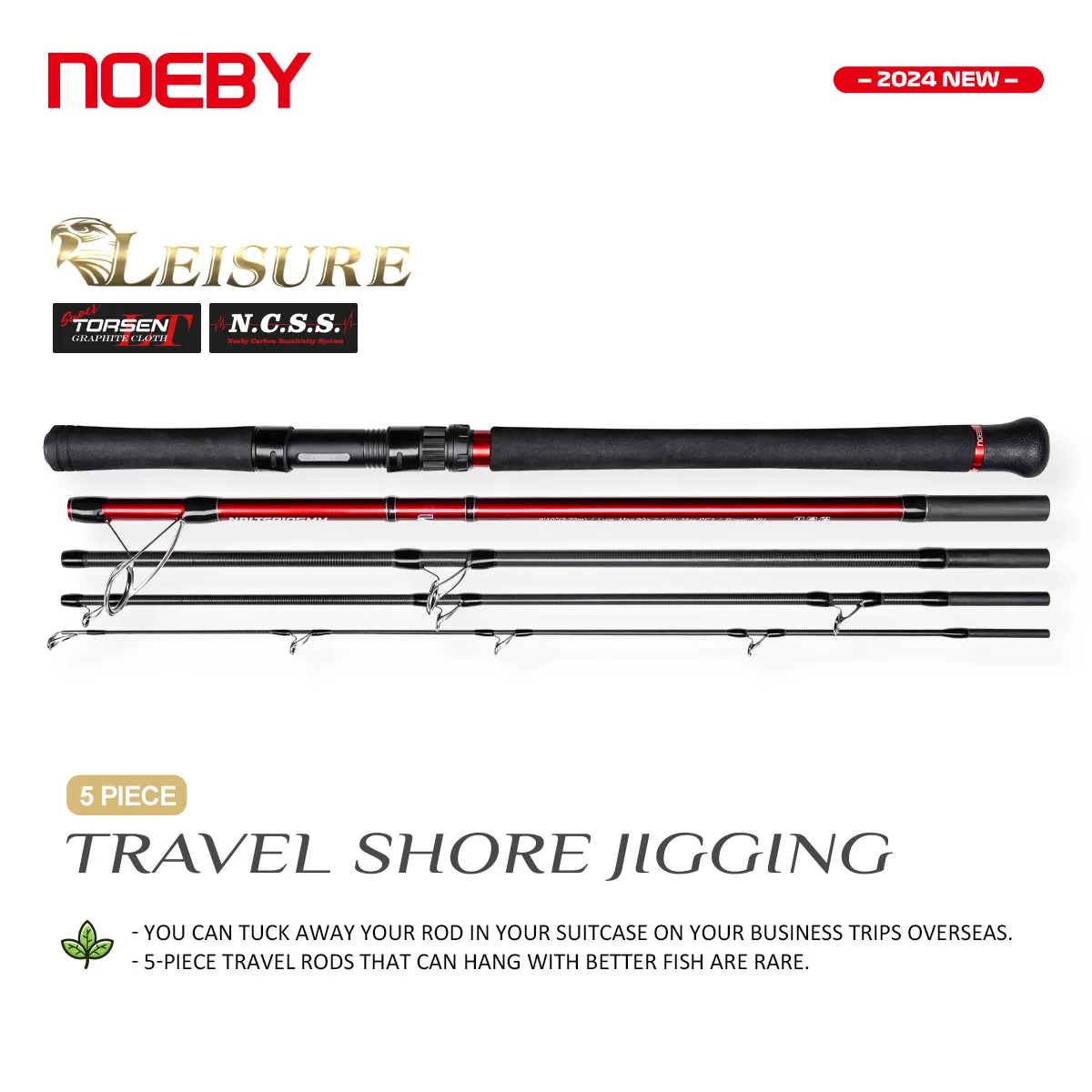 Noeby-Leisure-Travel-Shore-Jigging-Fishing-Rod-Boarding-Spinning-Rod ...