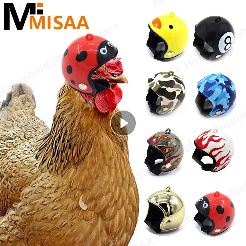 Funny-Chicken-Helmet-Bird-Protect-Cap-Sun-Rain-Protection-Helmet-DIY ...