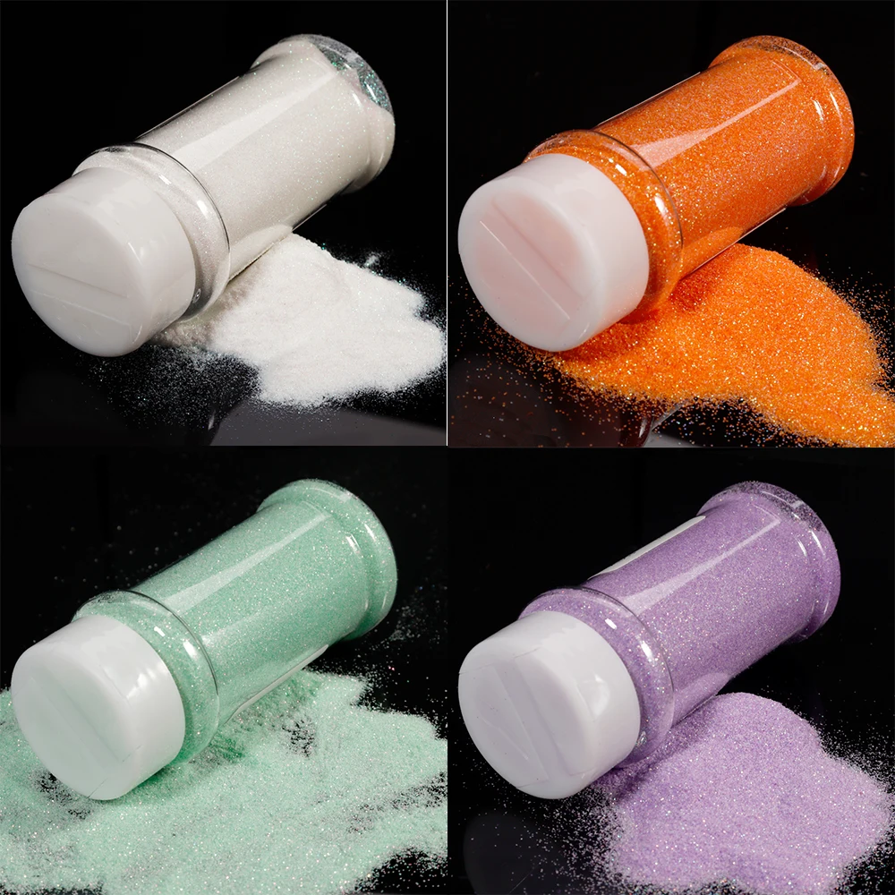 1 Bottle Shining Sugar Nail Glitter Candy Coat Powder Ultra fine 0.2mm ...