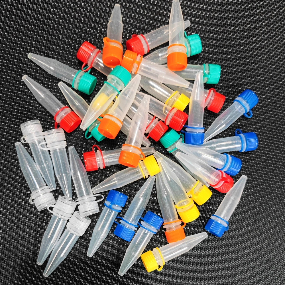 100pcs-1-5ml-Lab-Clear-Micro-Plastic-Test-Tube-Centrifuge-Blue-Screw ...