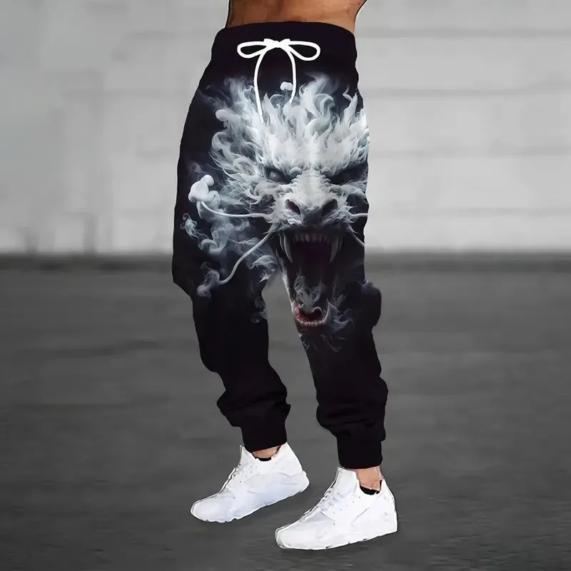 Men Sweatpants Fashion 3D Compass Printed Sweatpants Men Loose Casual ...